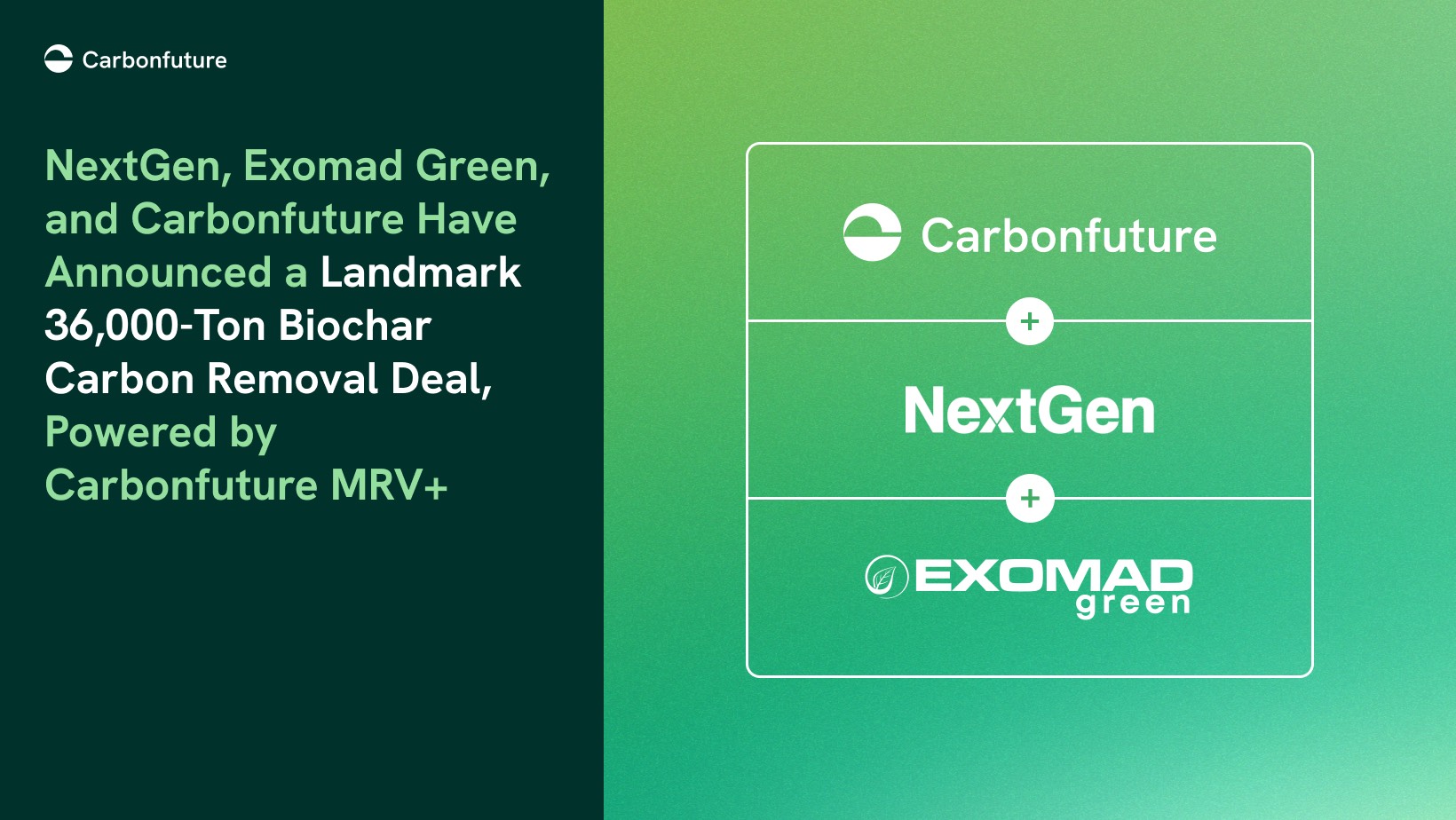 World’s Largest Diversified Carbon Removal Portfolio, NextGen, Enters Agreement With World’s ...